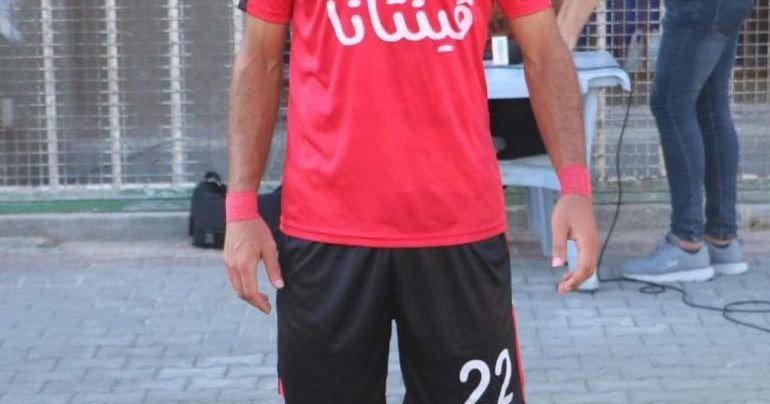 Le footballeur palestinien et meilleur buteur de Gaza, Mohammed Barakat ...